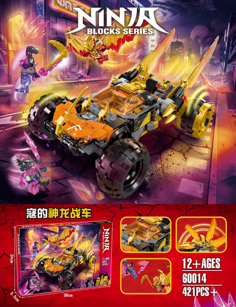 421PCS 60014 Cole's Dragon Cruiser Compatible 71769 – Joy Bricks