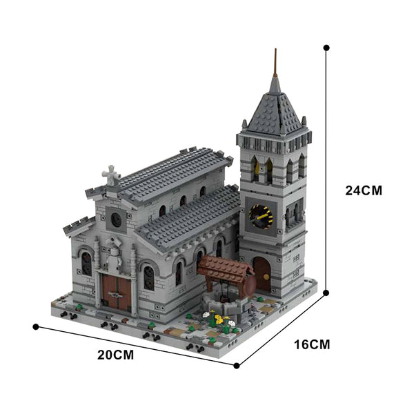 (Gobricks version)MOC-33985 Medieval Church - modular – Joy Bricks