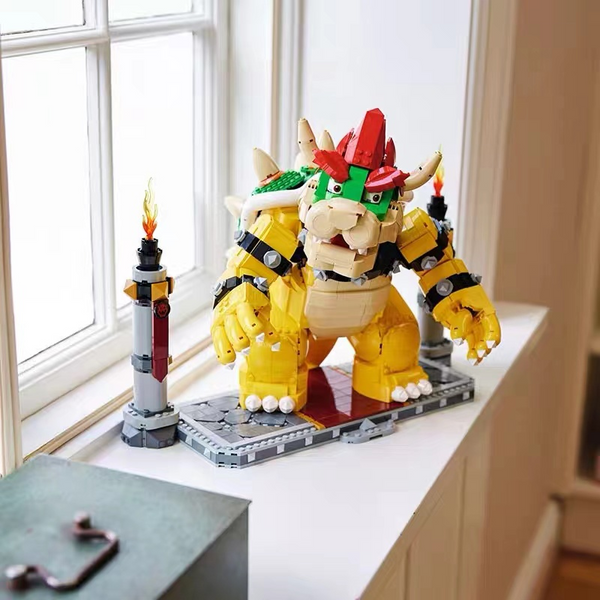 (Ship from US warehouse) 2807 PCS 87031 Super Mario The Mighty Bowser ...