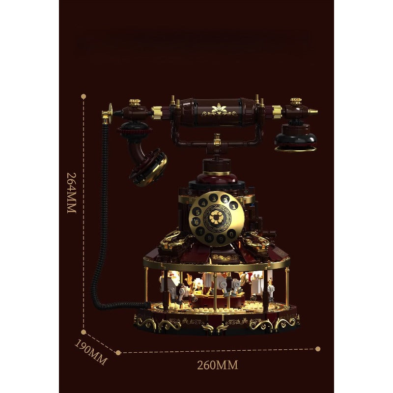 1130pcs HUIYOYOYI H1014OYI DREAMY VINTAGE TELEPHONE CAROUSEL – Joy Bricks