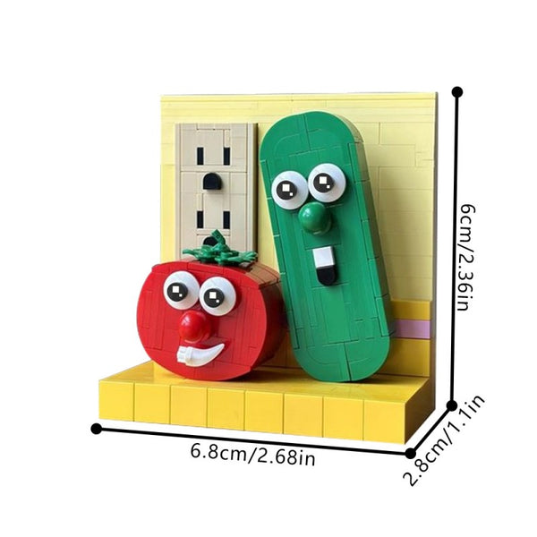(Gobricks version) 320pcs MOC-222266 VeggieTales Bob & Larry – Joy Bricks