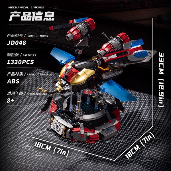 1320 pcs XJD JD048 Flying Warrior – Joy Bricks