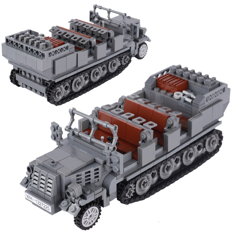 MOC World War II German half-track armored vehicle, North African Tiger ...