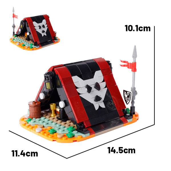 MOC Medieval Castle Building Military Sentry Tent – Joy Bricks