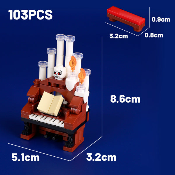 Halloween Horror Skeleton Piano Vampire Gothic Organ – Joy Bricks