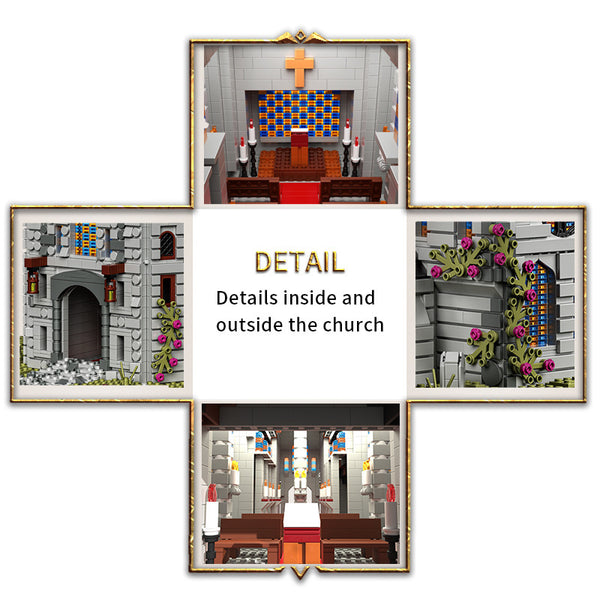 6172pcs BAKA 33925 Medieval Church – Joy Bricks