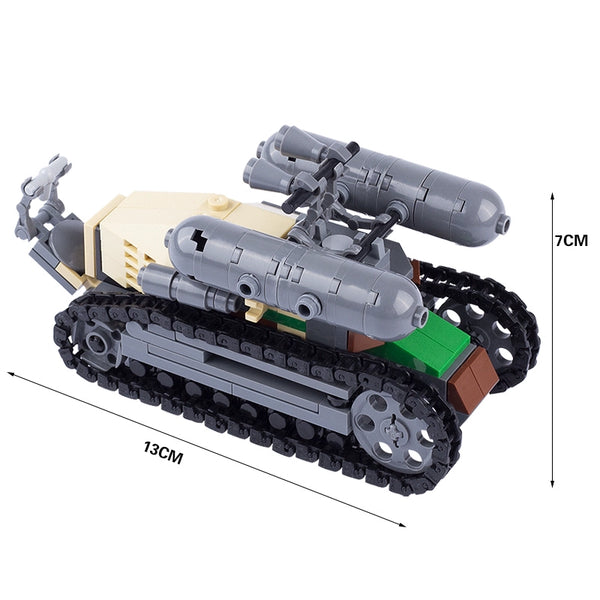 French soldiers Renault FT17 light tank military – Joy Bricks