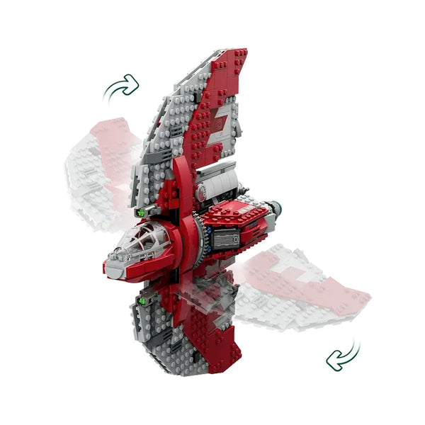 599 pcs Star Wars Ahsoka Tano’s T-6 Jedi Shuttle – Joy Bricks