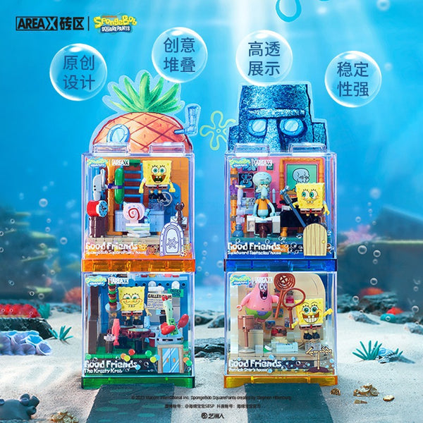 Spongebob Square Pants' house& Patrick Star's House& Squidward ...