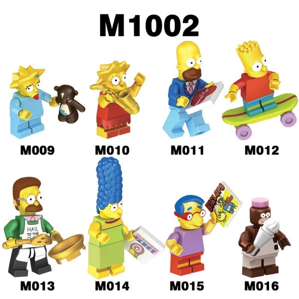 M1001 M1002 Minifigures The Simpsons – Joy Bricks