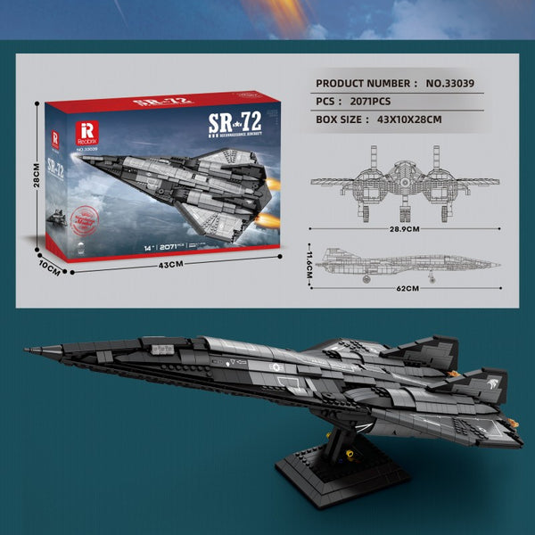 Presell 2071PCS Reobrix 33039 SR-72 RECONNAISSANCE AIRCRAFT – Joy Bricks