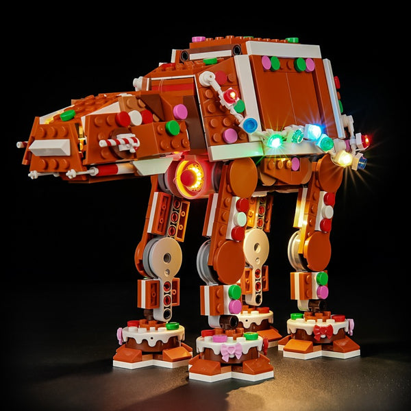 697 pcs Gingerbread AT-AT Walker – Joy Bricks