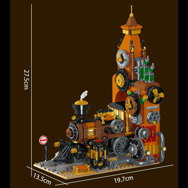 1252pcs XMORK 028005 Steampunk Train Bookends – Joy Bricks