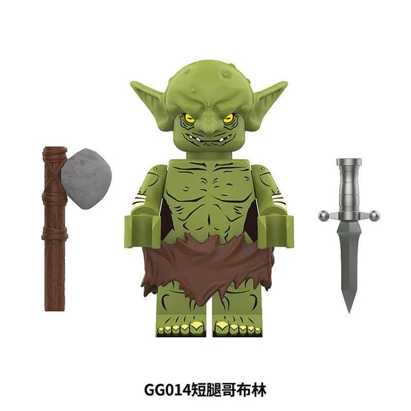 GG013-GG014 Goblin with long legs and short legs Minifigures – Joy Bricks