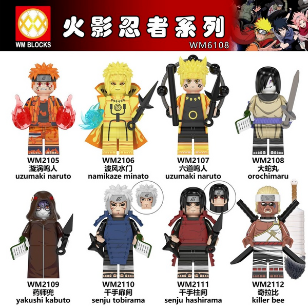 WM6108 Naruto series minifigures – Joy Bricks